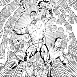 Official PUBLIC ENEMY Comic Book Issue #0 Original Cover Art – Adam ...